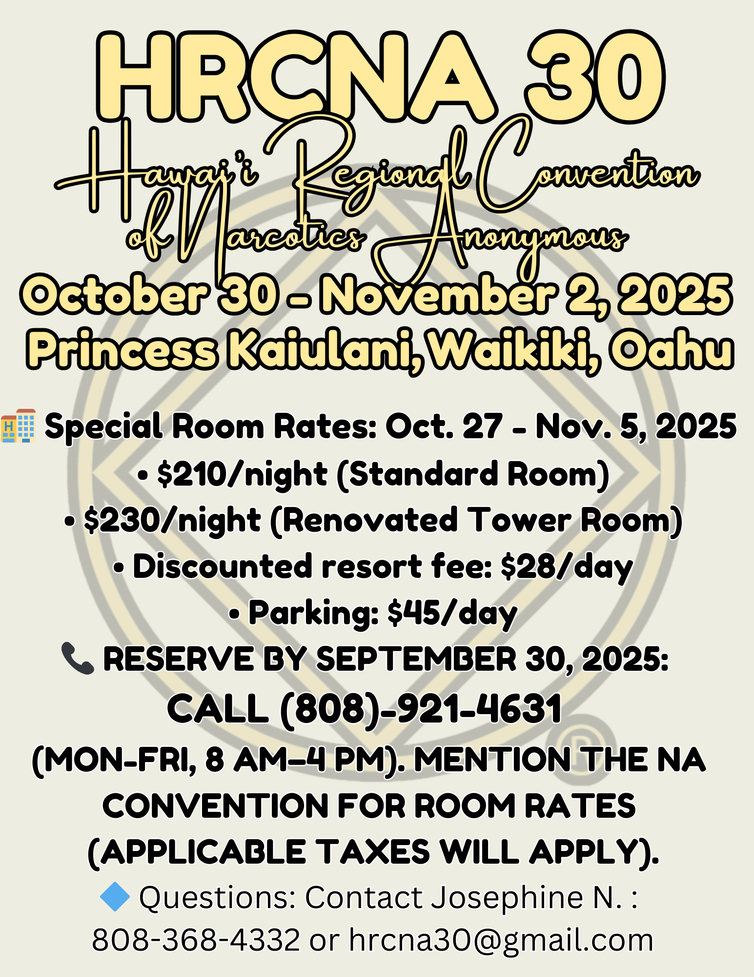 Hawaii Regional Convention – Narcotics Anonymous Hawai'i